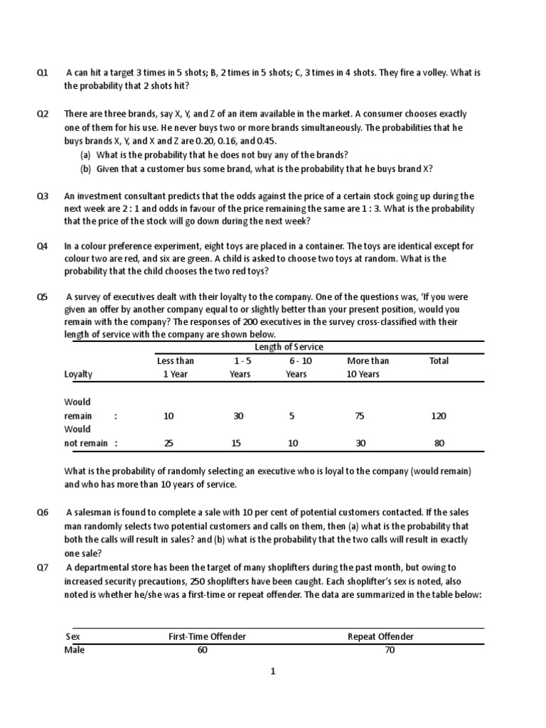 Probability Numericals | PDF | Standard Deviation | Sampling (Statistics)