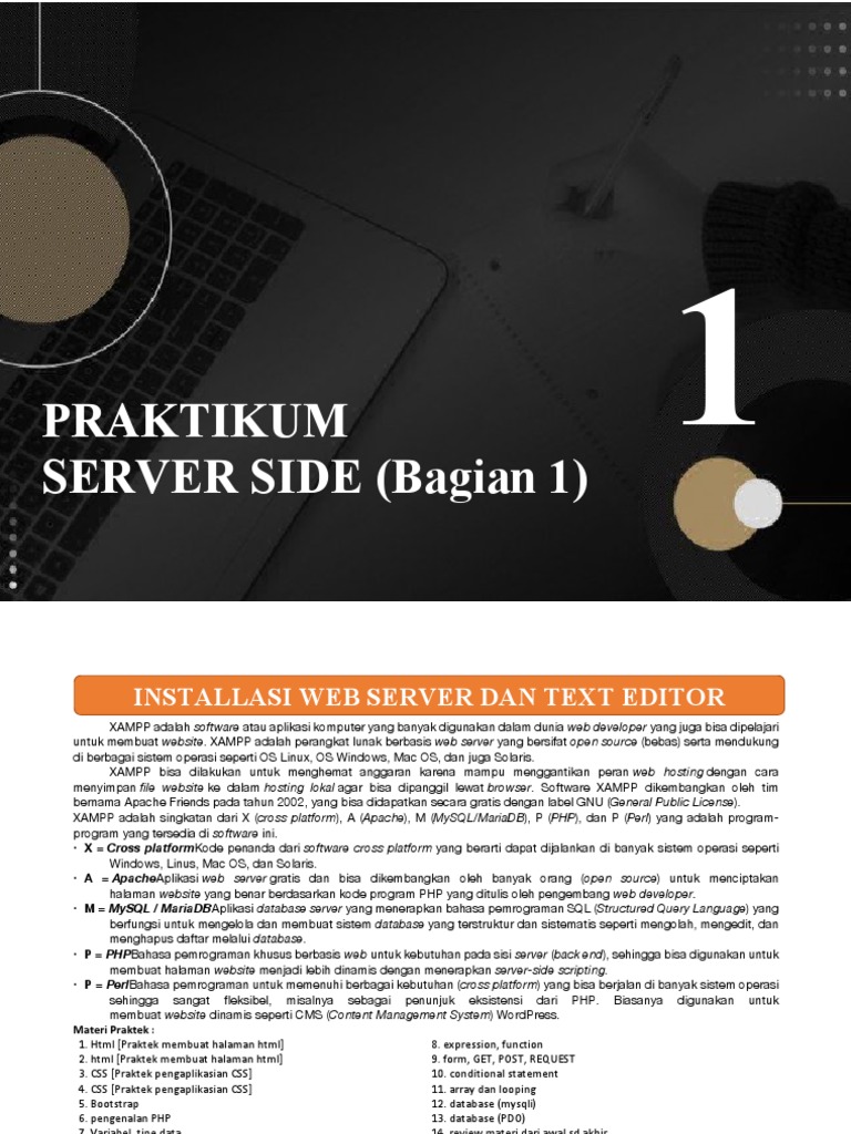 Praktikum 1 Server Side | PDF