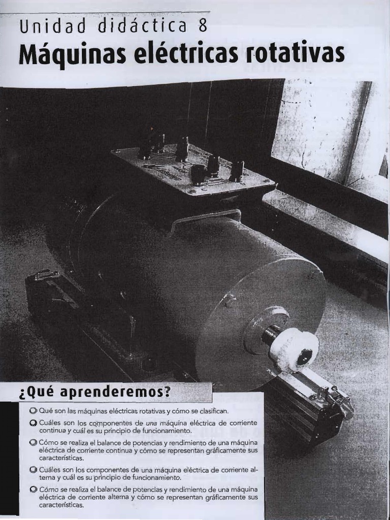 Tema 8 Maquinas Electricas Rotativas | PDF | Generador eléctrico | Inductor