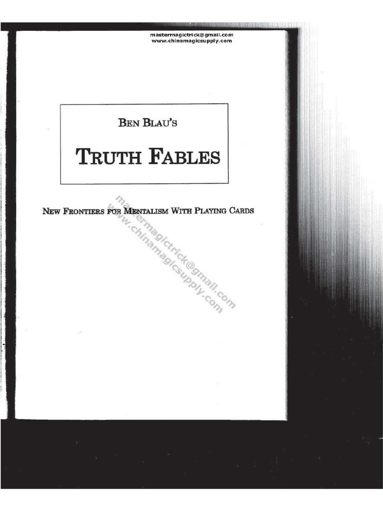 Vbook - Pub Ben Blau Truth Fables | PDF