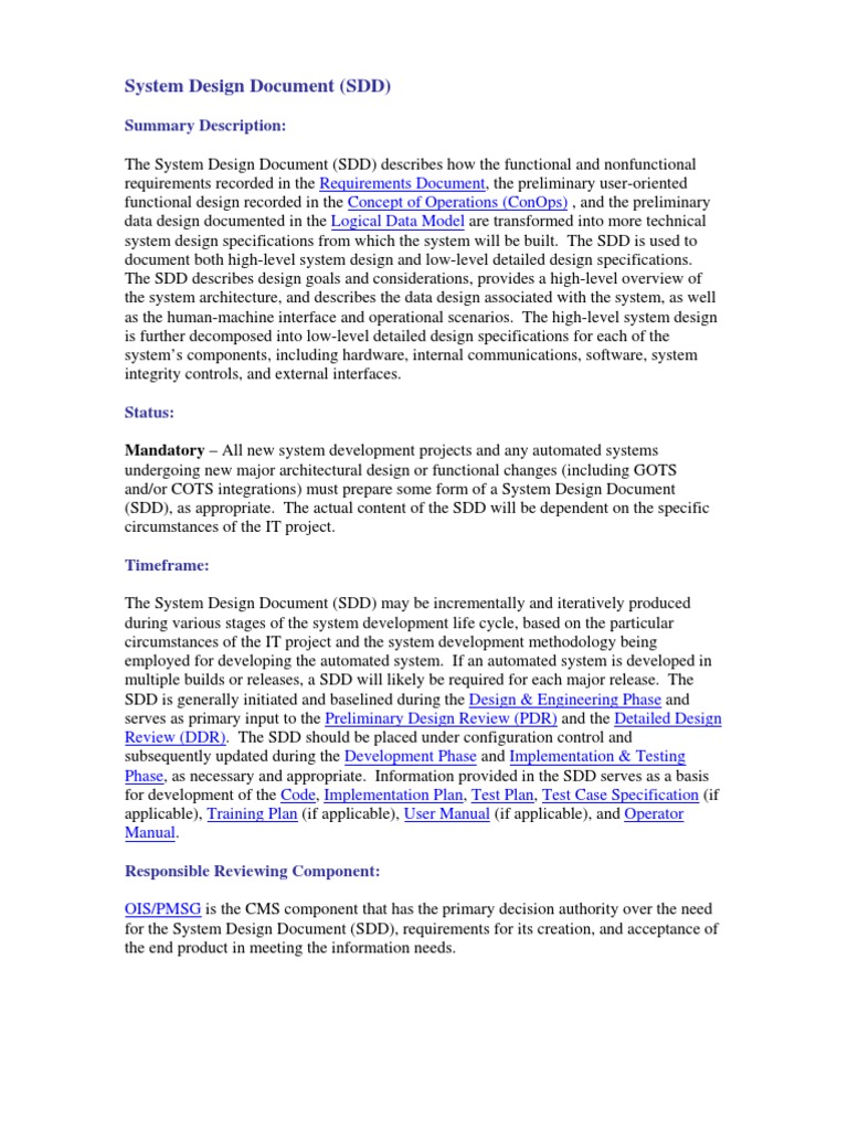 SDD | Download Free PDF | Component Based Software Engineering | Databases