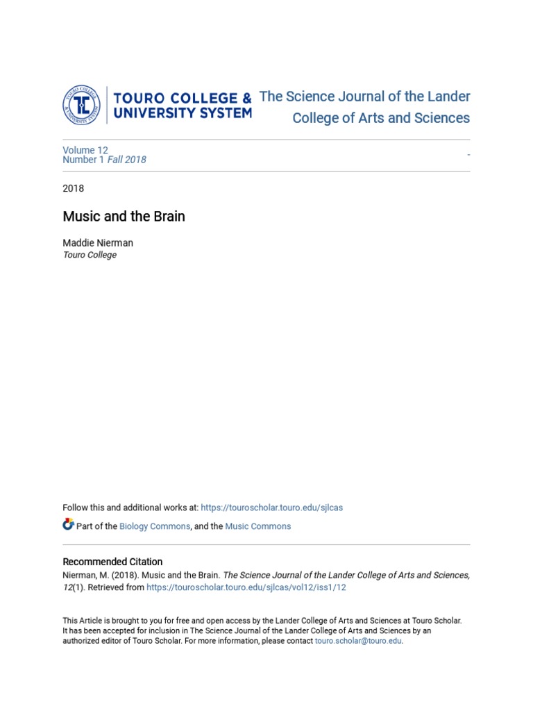 Music and The Brain | PDF