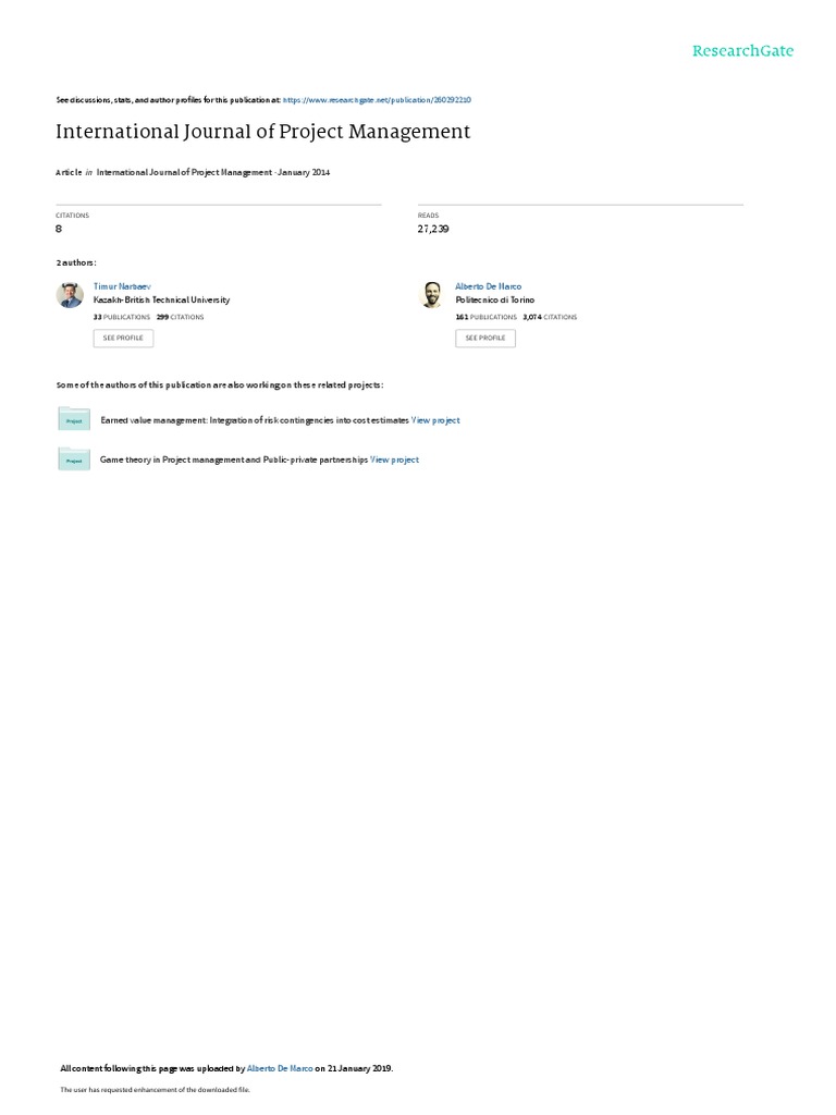 International Journal of Project Management | PDF