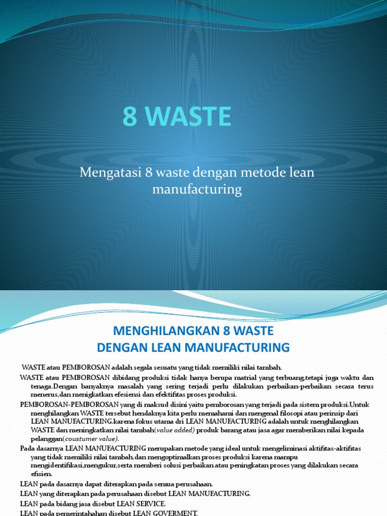 8 Waste | PDF | Bisnis | Komputer