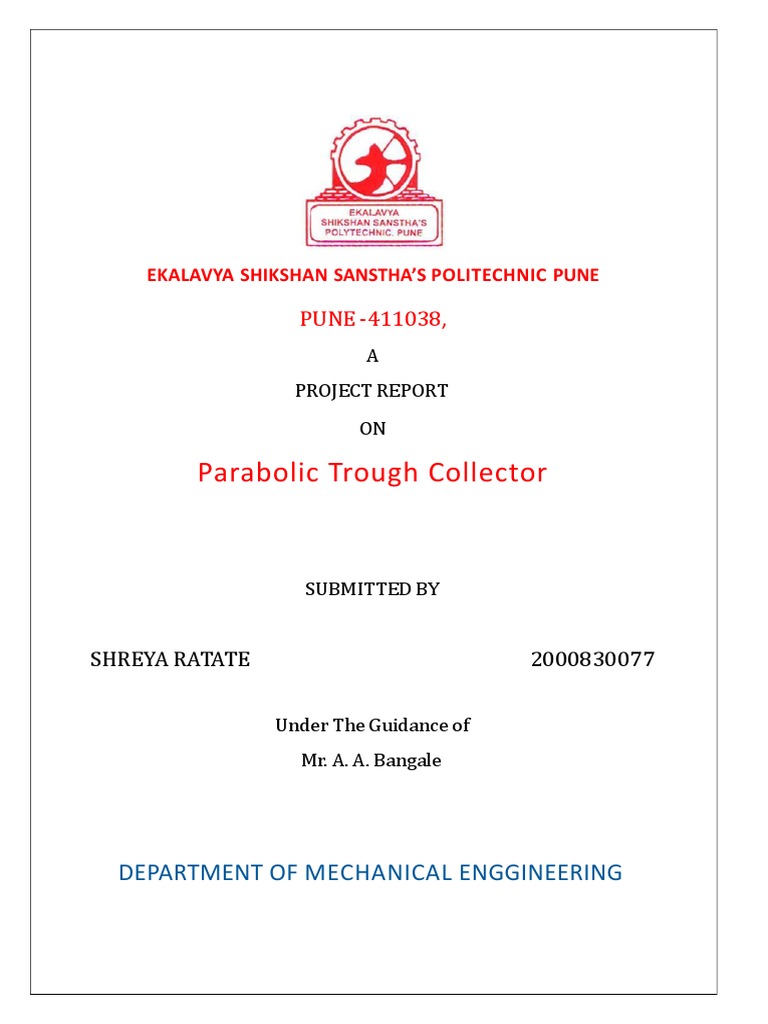 Parabolic Trough Collector Main Pdf Solar Energy Mirror