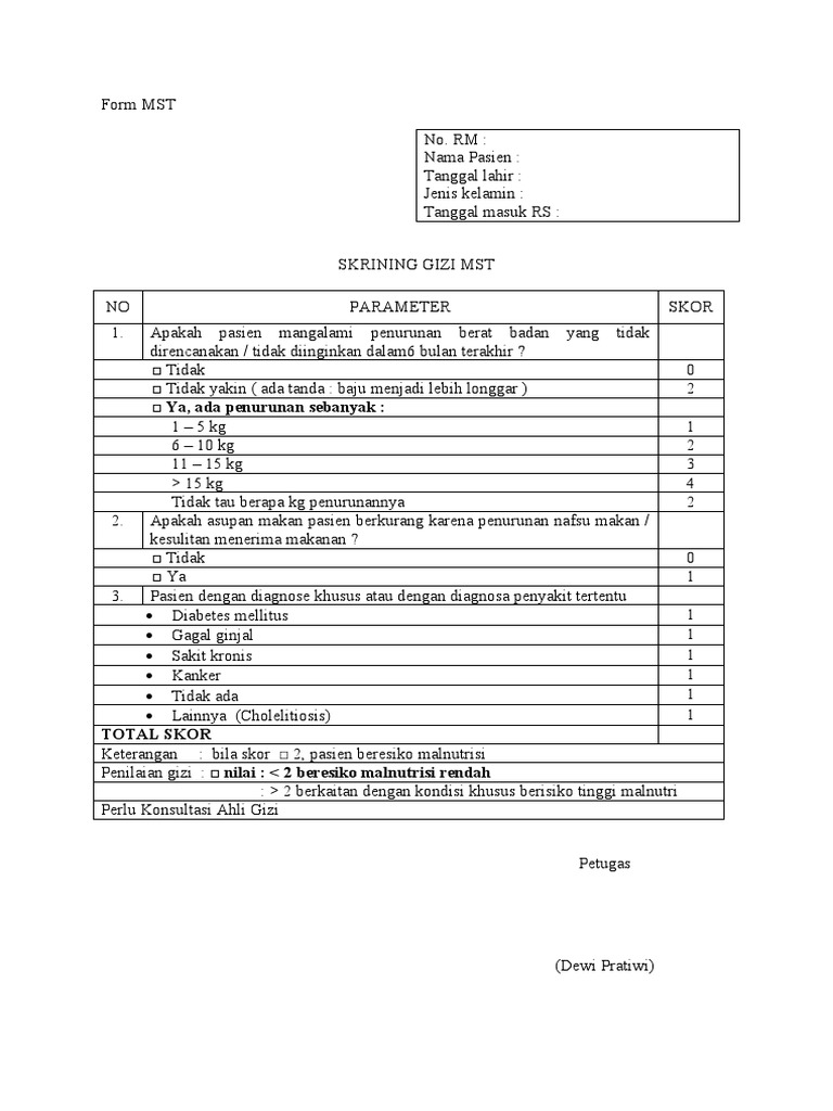 Skrining MST 49 THN Ke Bawah | PDF