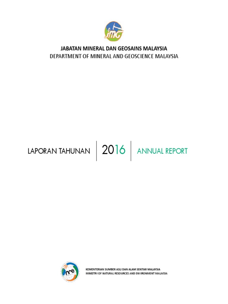Laporan Tahunan JMG 2016 | PDF | Mining | Geology