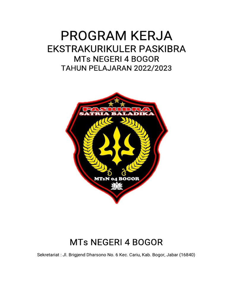 ProKer PASKIBRA MTSN 4 Bogor 2022 - Ok | PDF
