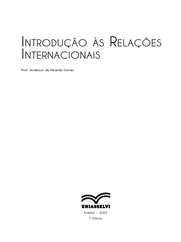 Introdução Às Relações Internacionais | PDF
