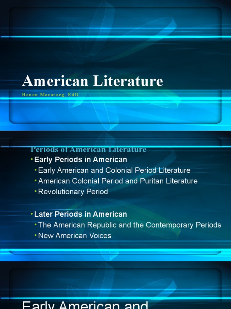 American Literature | PDF | American Literature | Puritans