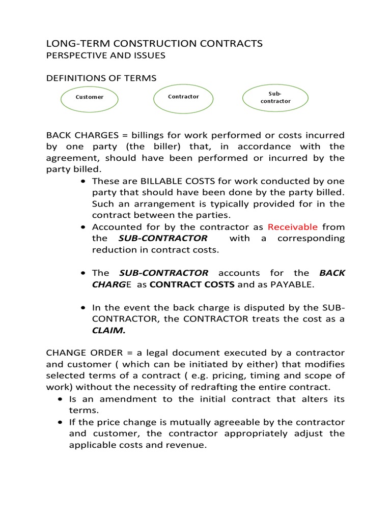 Long-Term-Construction Contracts | PDF