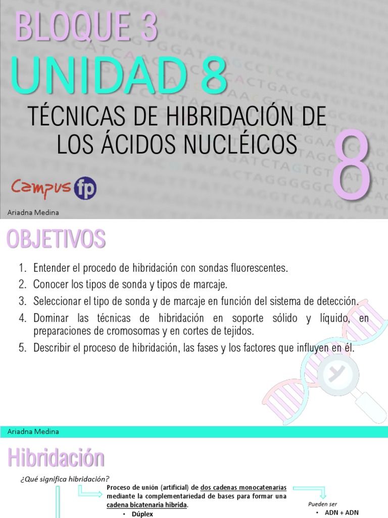 Ud 8 (A) | PDF | Hibridación de ácido nucleico | Hibridación in situ fluorescente