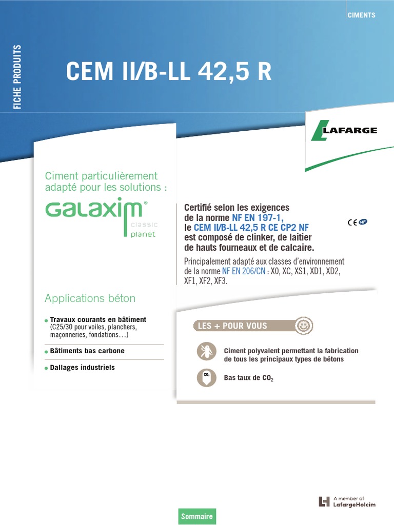 2-Ciment 42.5 | PDF | Ciment | Béton