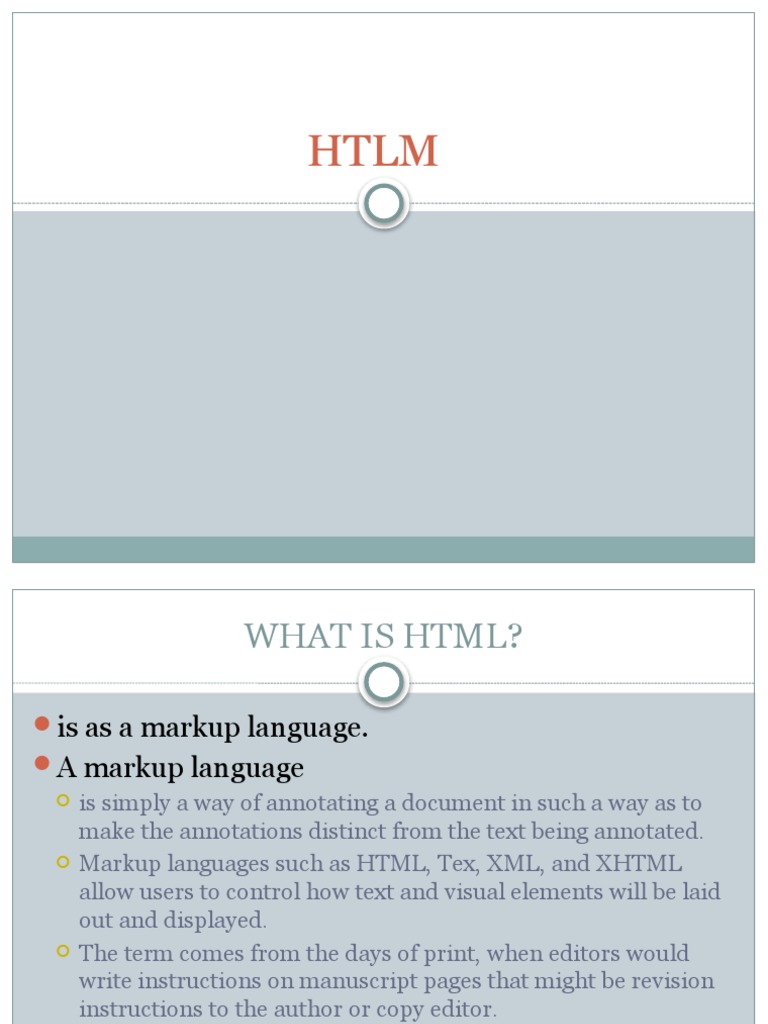 Lesson 3 - HTML | PDF | Html | Html Element