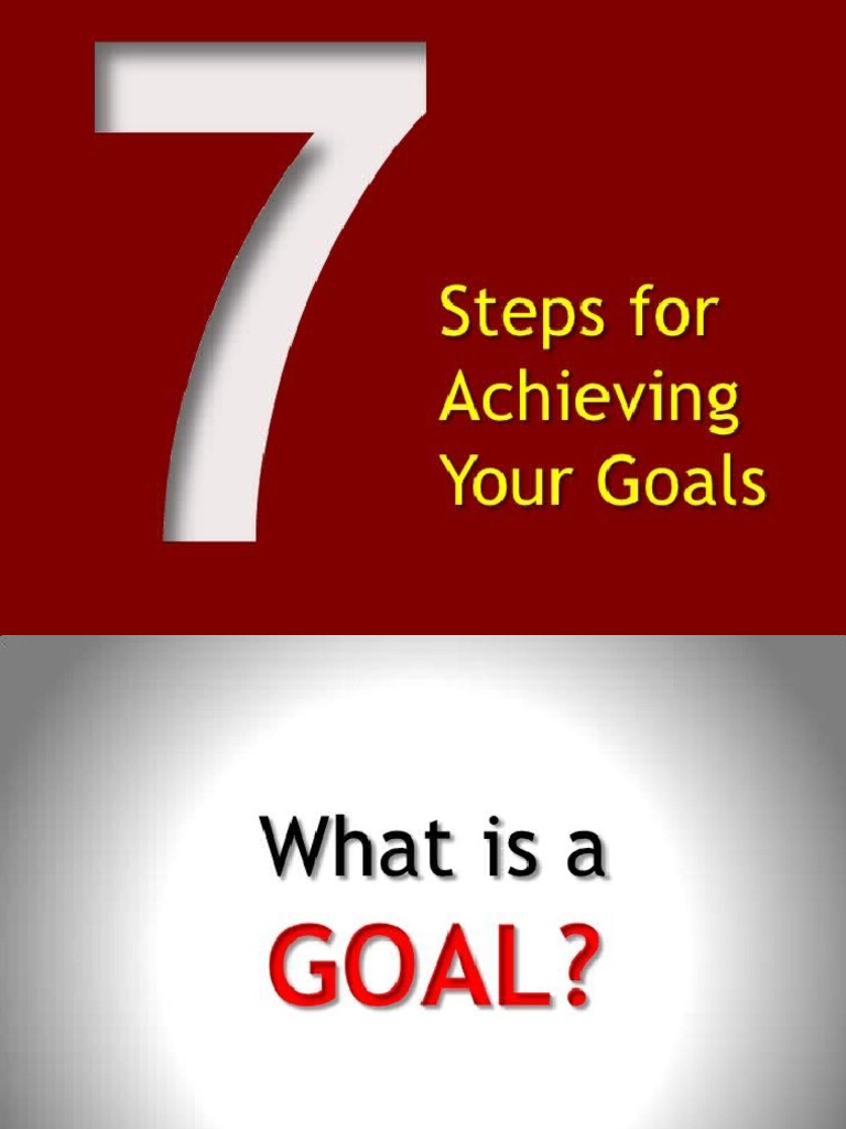 Seven Step Goal Setting Pdf