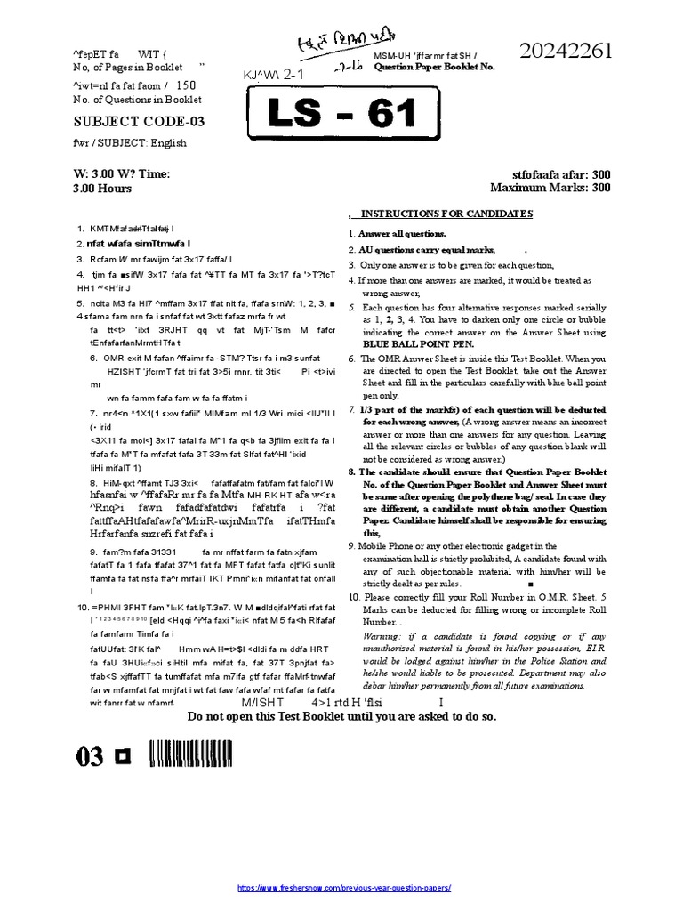 SCCL JR Asst Eng Language Apt Sample Paper | PDF | Macbeth | Learning