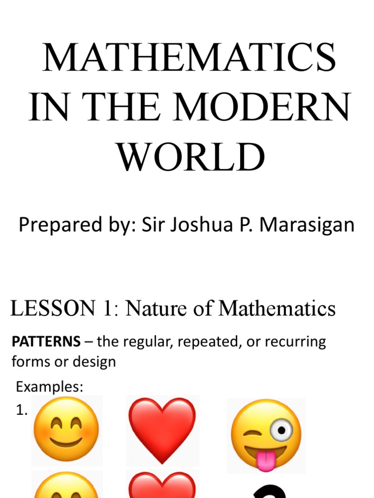 Mathematics in The Modern World | PDF