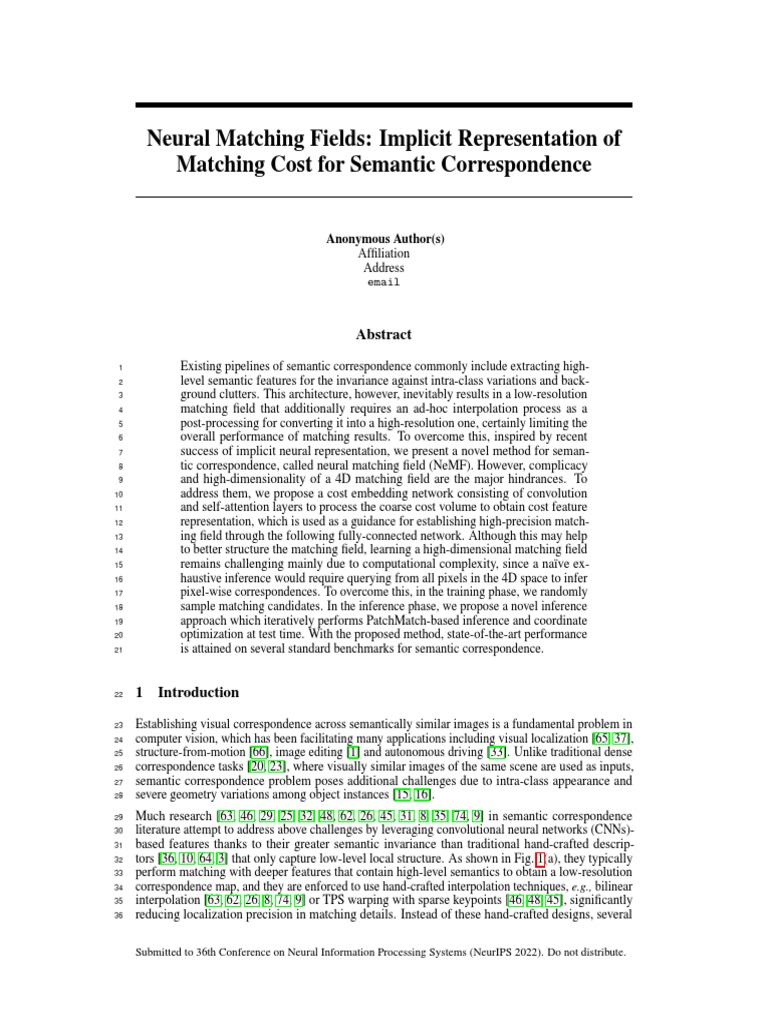 Neural Matching Fields Implici | PDF | Mathematical Optimization ... Neural Matching Fields Implici | PDF | Mathematical Optimization ...