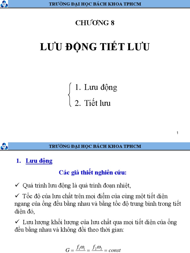 Chuong 8 Luu Dong Tiet Luu (Tham Khao) | PDF