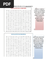 Sopa de Letras Dioses Griegos | PDF