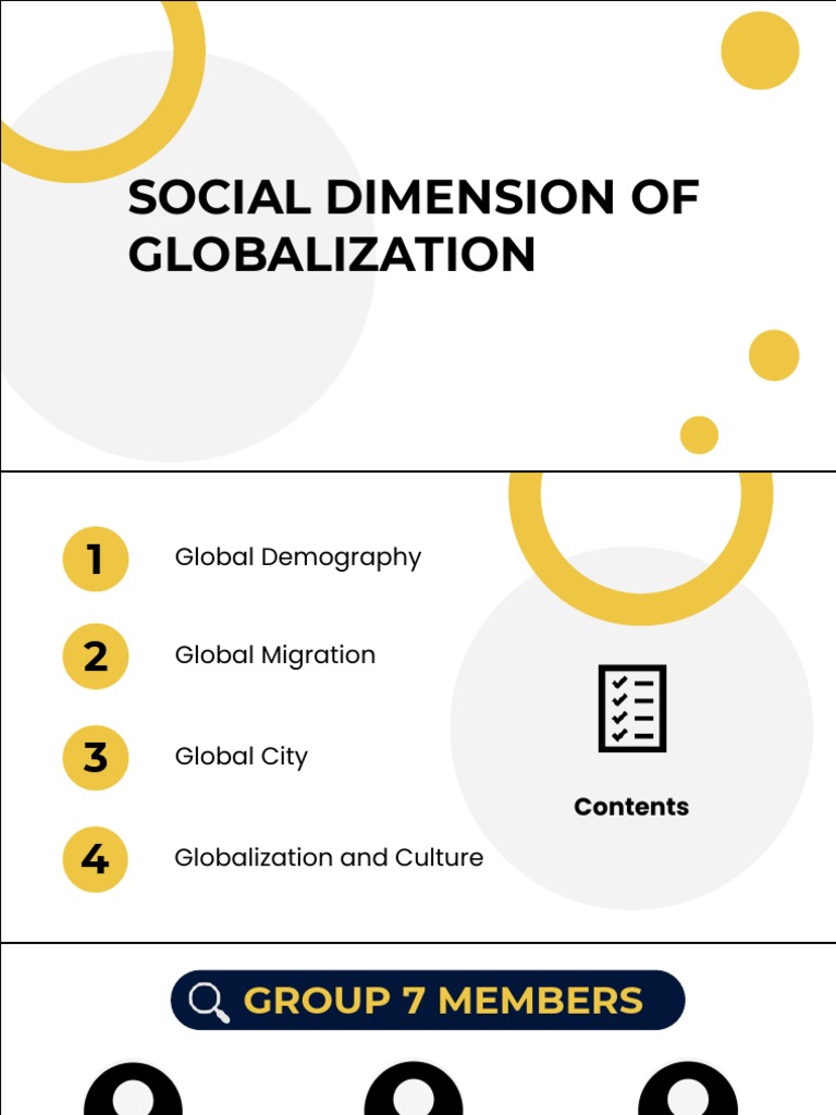 Social Dimension of Globalization | PDF
