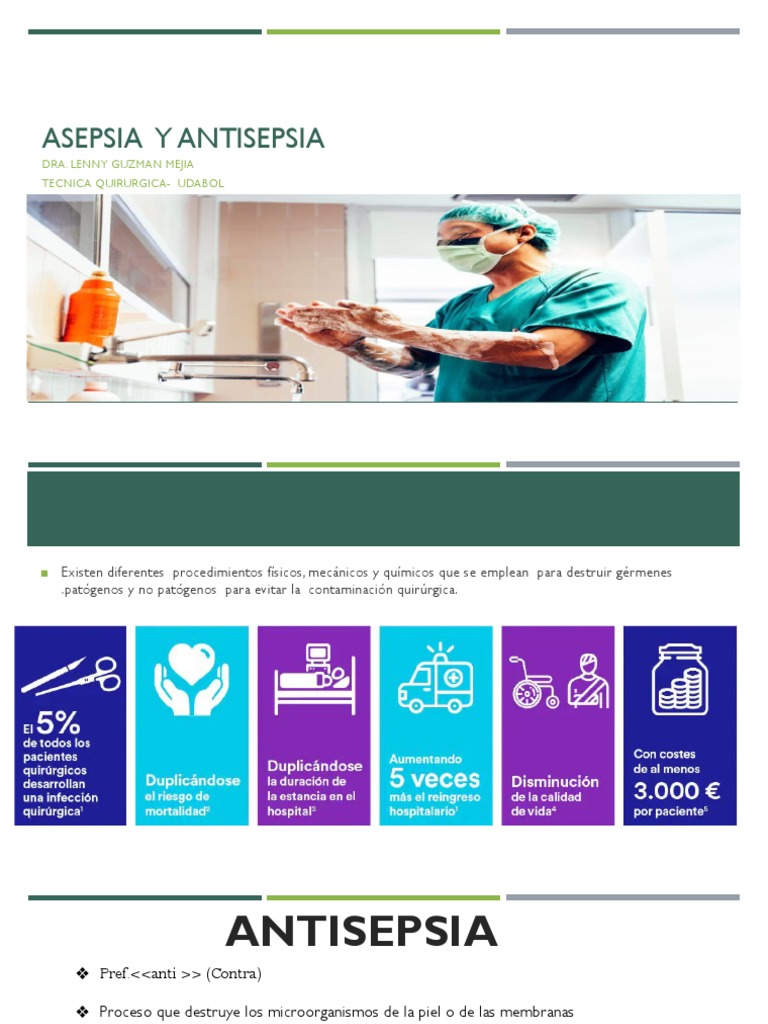 Asepsia y Antisepsia Tema 3 | PDF | Infección | Microorganismo
