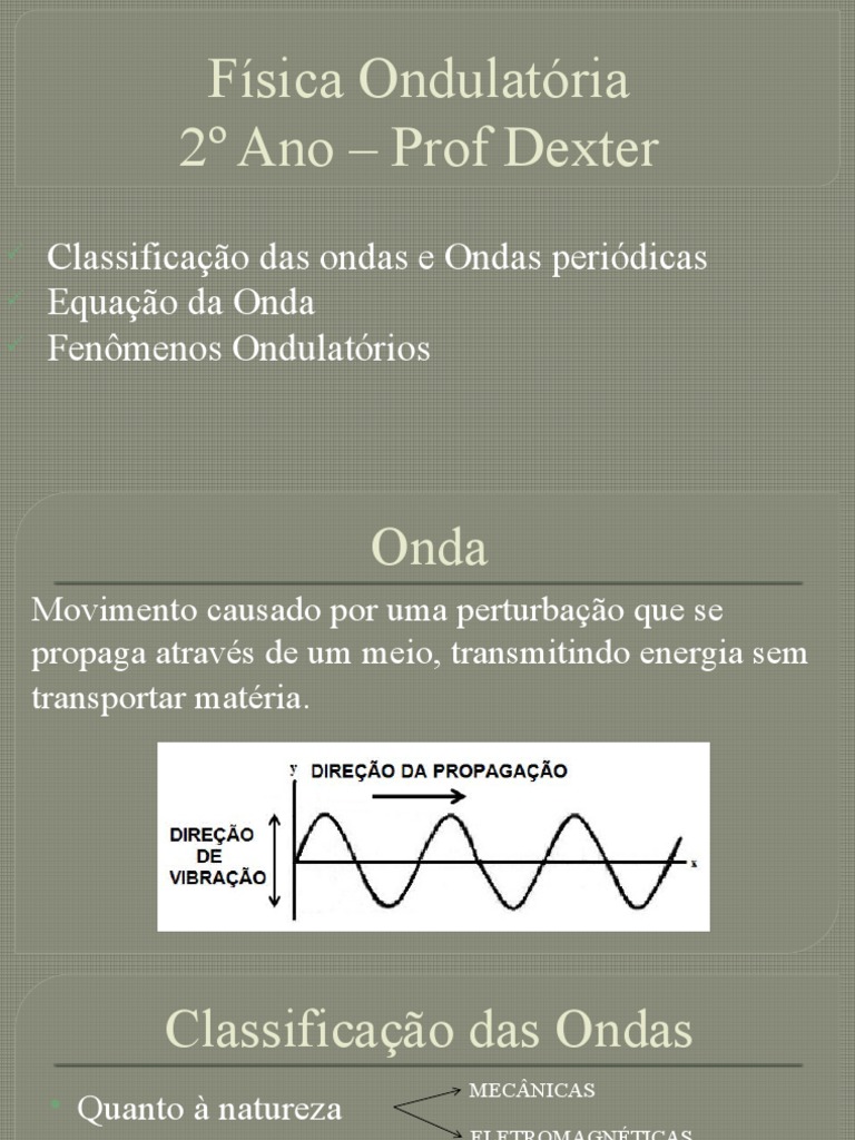 Ondulatória e Fenômenos Ondulatórios | PDF | Ondas | Reflexão (Física)