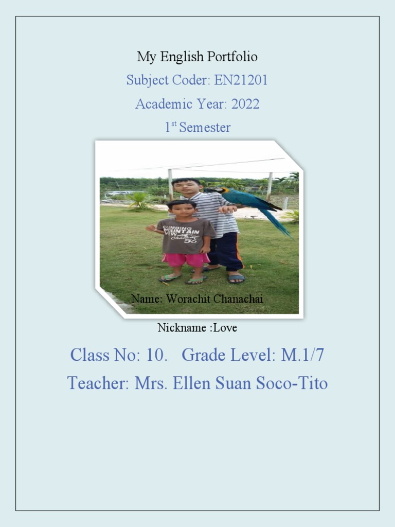My English Portfolio | PDF | Wellness