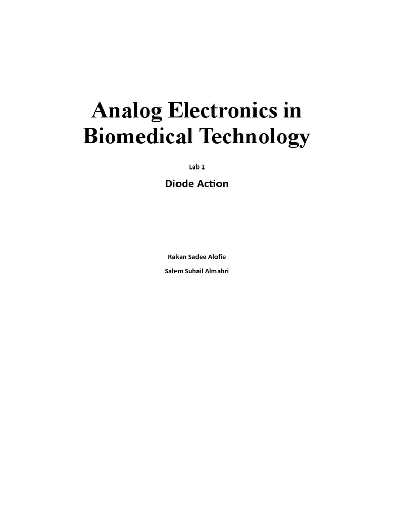 Lab1 Analog Solved | PDF Lab1 Analog Solved | PDF
