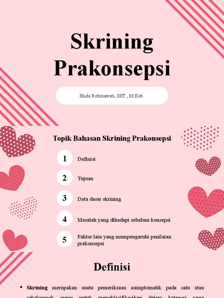 Skrining Prakonsepsi. | PDF