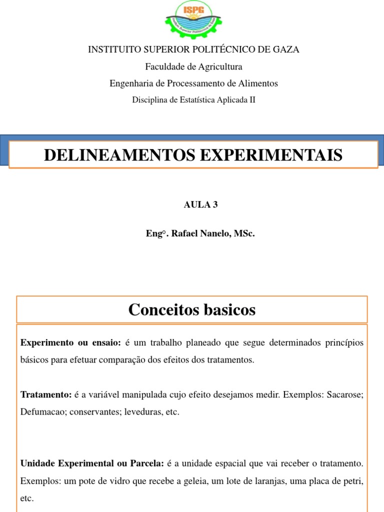 Aula 4 - Introducao A Experimentacao | Download grátis PDF | Experimento | Science
