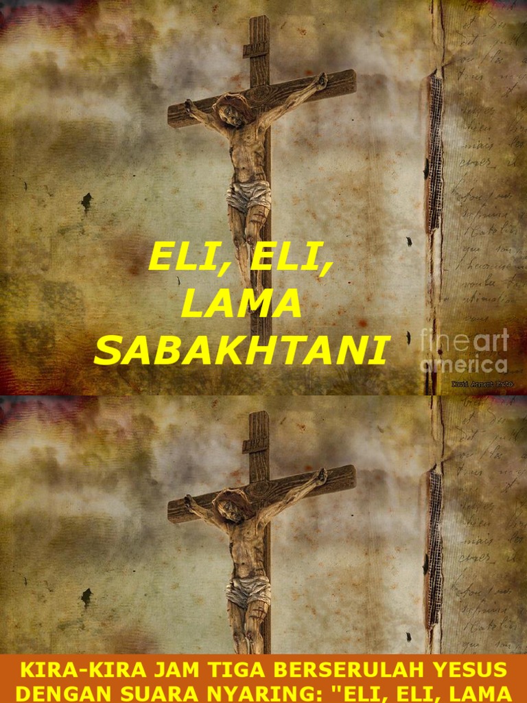 Eli, Eli, Lama Sabakhtani | PDF