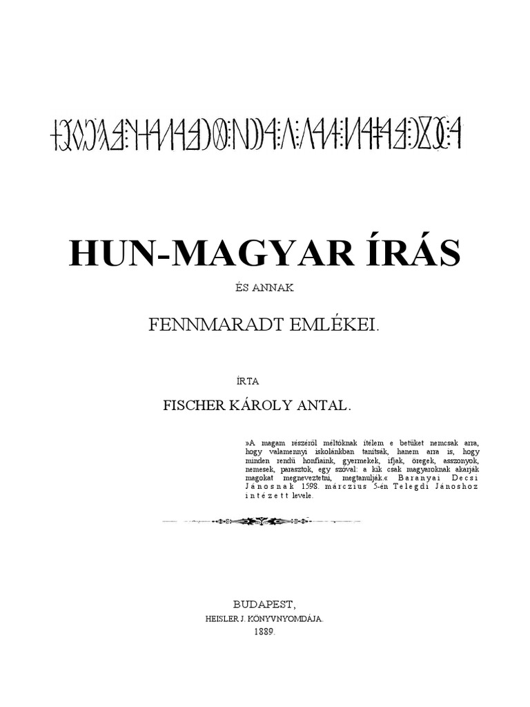 Fischer Karoly Antal A Hun Magyar Iras Optimized | PDF