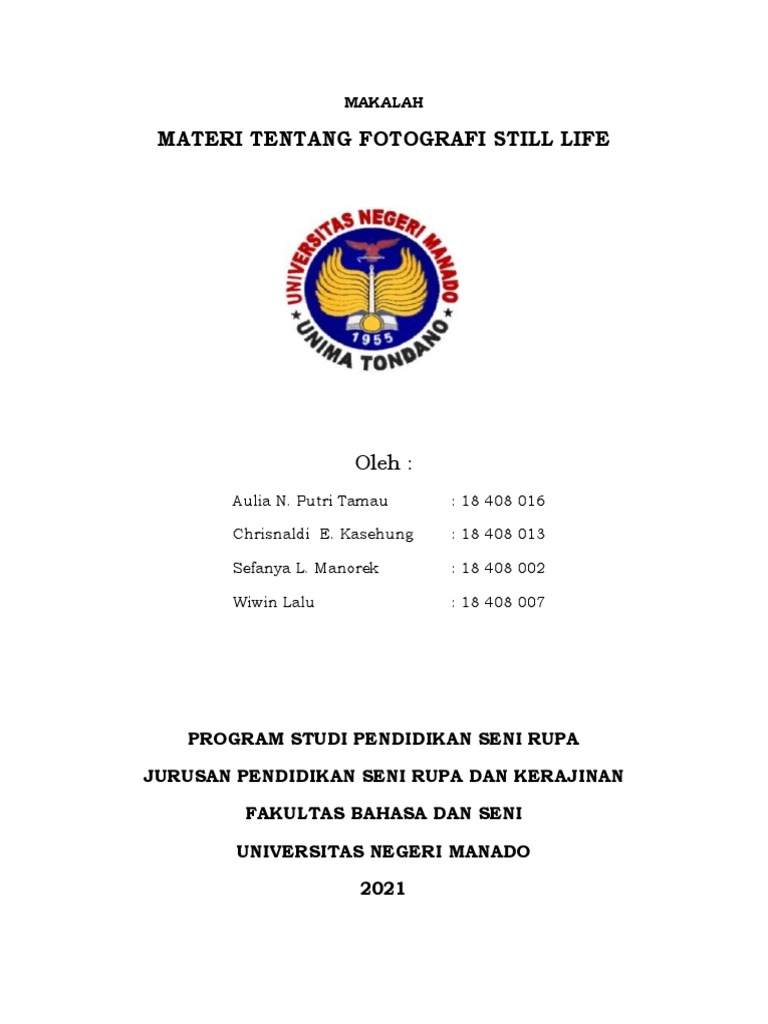 Pengertian dan Teknik Fotografi Still Life | PDF | Seni