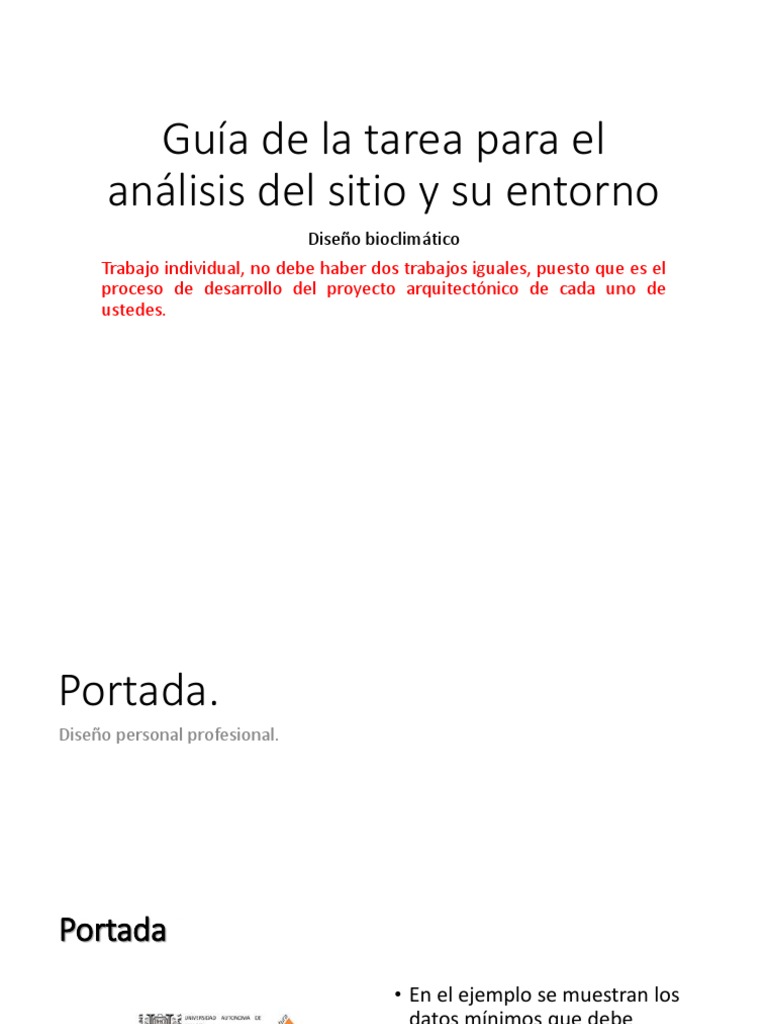 Guía de La Tarea para El Análisis Del Sitio y Su Entorno-Comprimido | PDF | Diseño