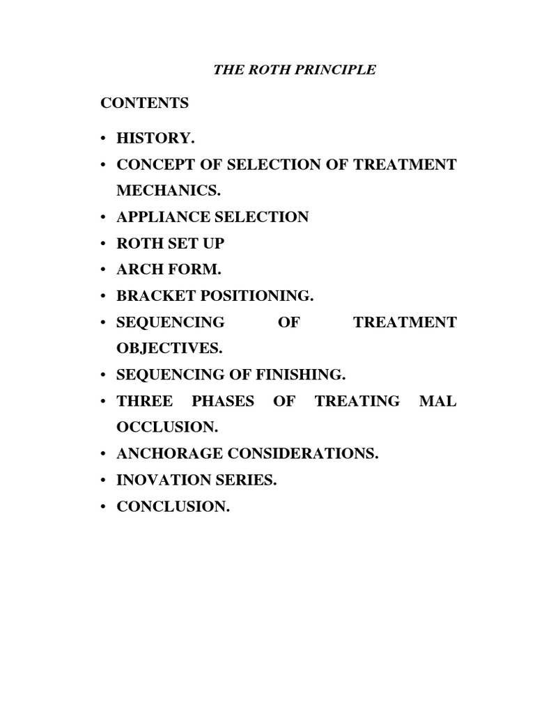 The Roth prescription | PDF