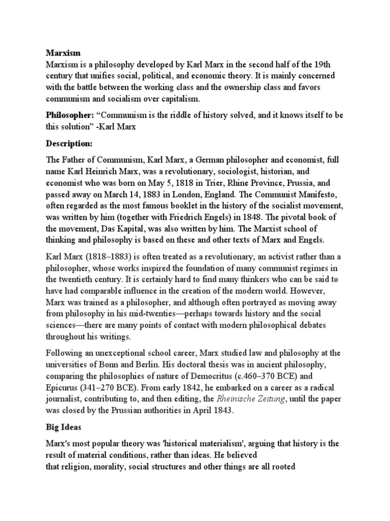 Karl Marx | PDF | Karl Marx | Communism