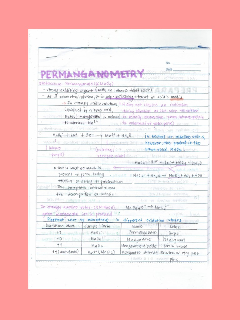 Permanganometry, Cerimetry, Iodimetry, Iodometry | PDF