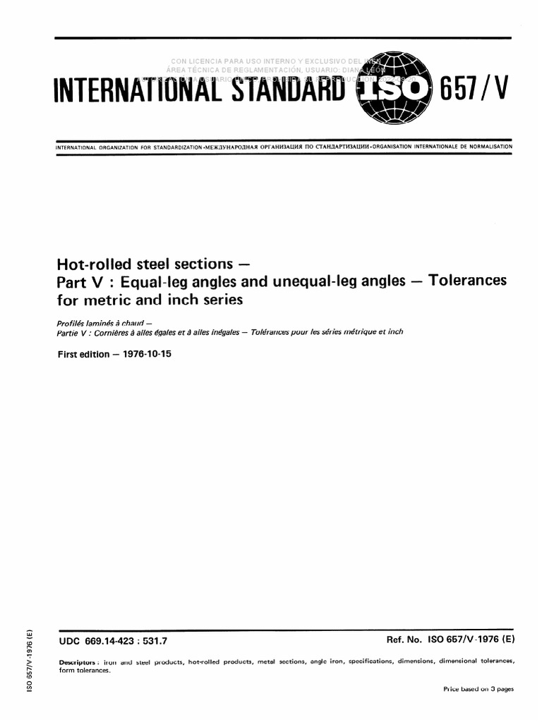 ISO 657-5 1976 (E) - Image 600 PDF Document | PDF