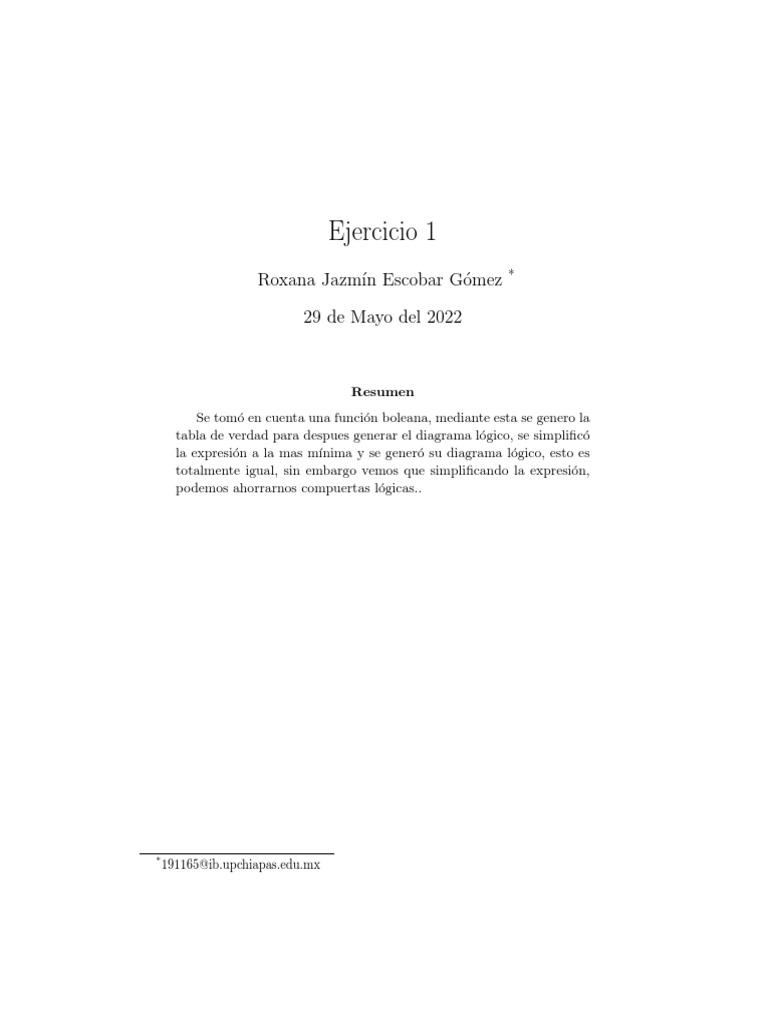 Roxana | PDF | Ingeniería Informática | Álgebra de Boole