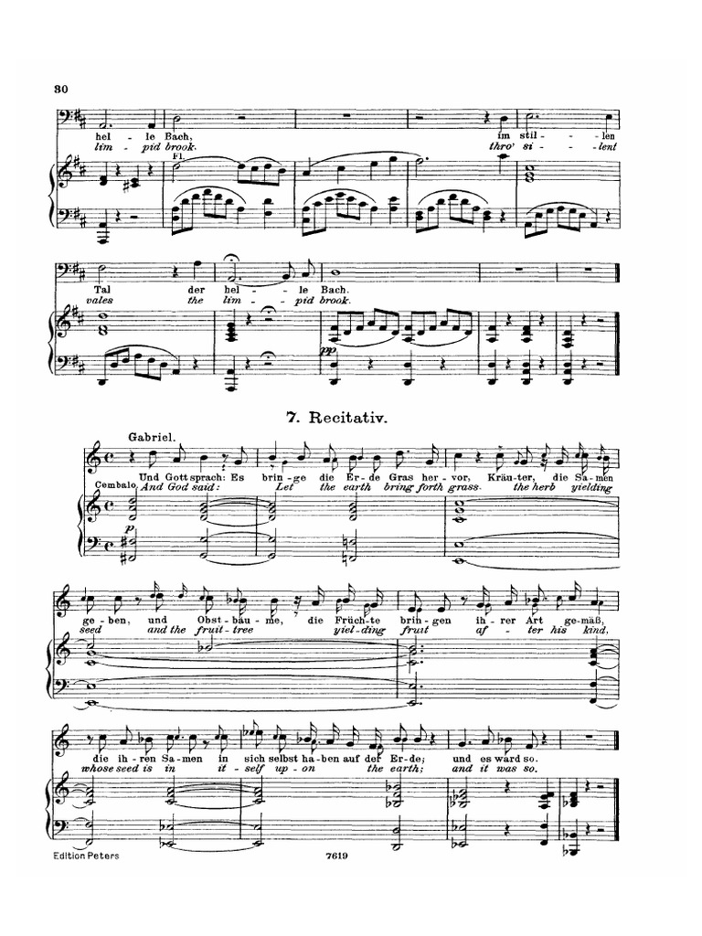 Haydn Die Schöpfung Nun Beut Die Flur | PDF