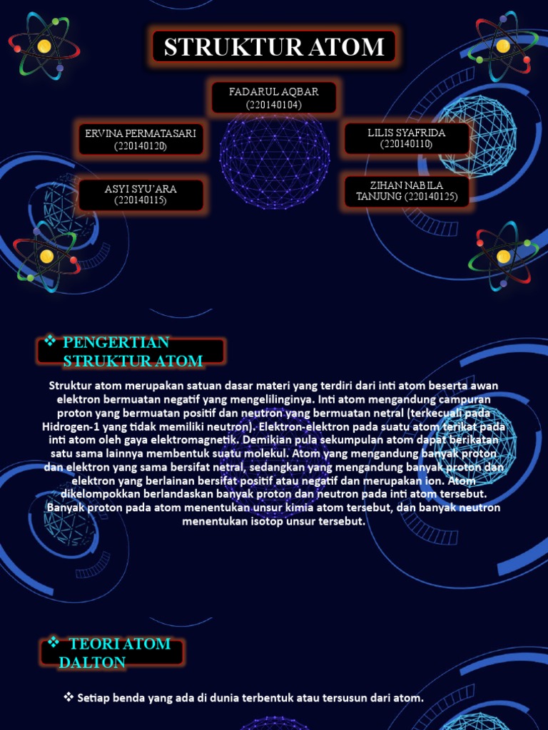 Power Point Struktur Atom Kimia Dasar Pdf