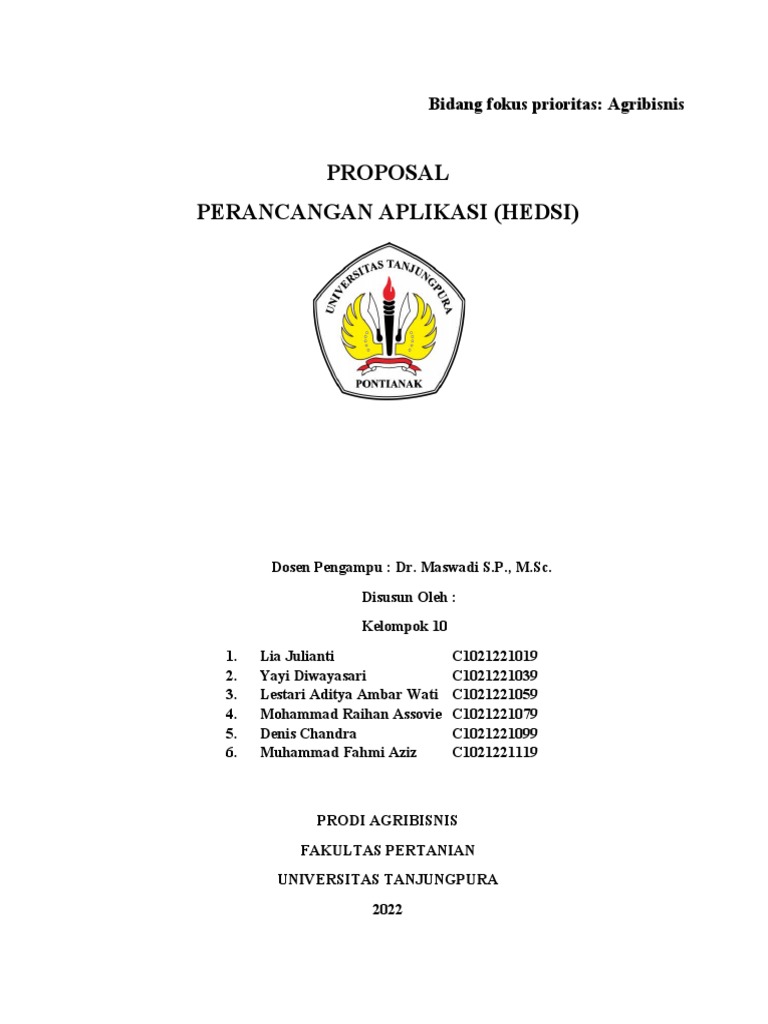 Proposal Perancangan Aplikasi SIA K10 | PDF