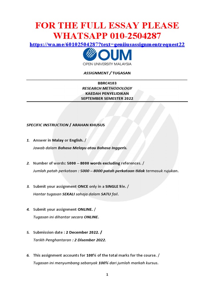 Bbrc4103 - Research Methodology | PDF | Methodology | Psychological Concepts