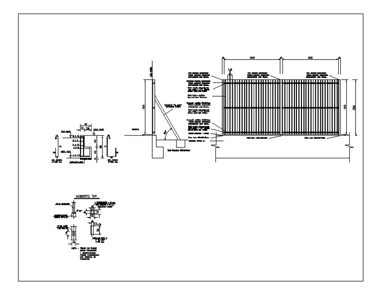 Detalle Reja Perimetral (1) (3) - Modelo | PDF