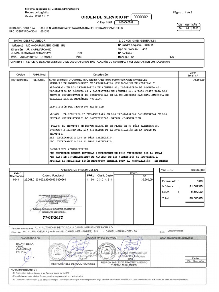 Os 302-202 MC Magaja Inversiones SRL Ok | PDF