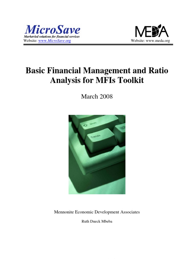 Basic Financial Management and Ratio Analysis For MFIs Toolkit | PDF | Microfinance | Debits And ...