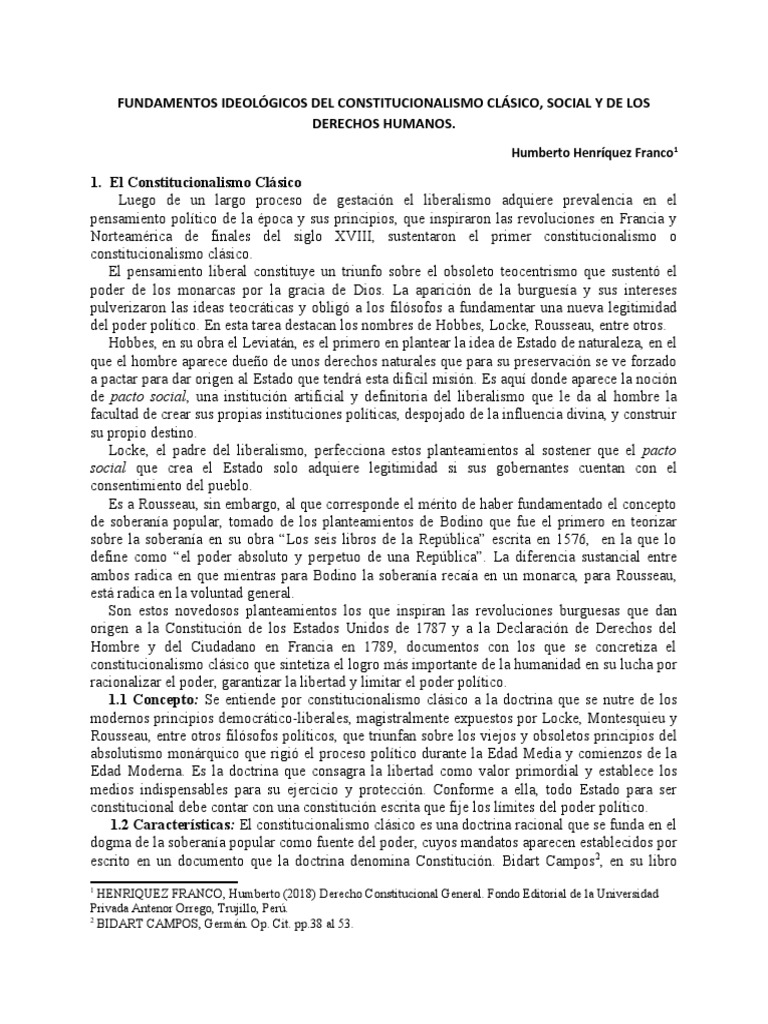 s3 - Fundamentos Ideológicos Del Constitucionalismo | PDF ...