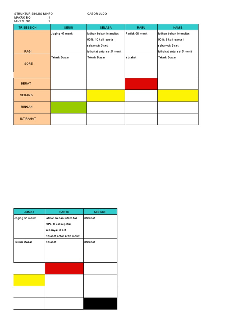 Contoh Anual Plan Cabor | PDF