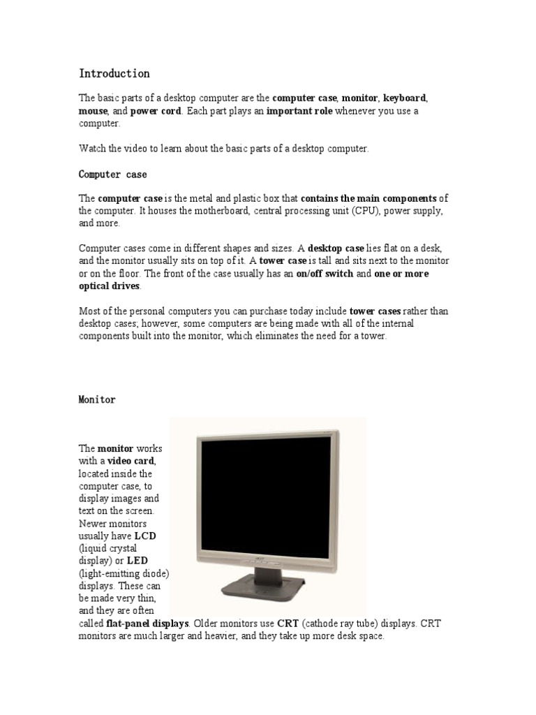 CCS Computer Basics | Download Free PDF | Computer Monitor | Computer ... CCS Computer Basics | Download Free PDF | Computer Monitor | Computer ...